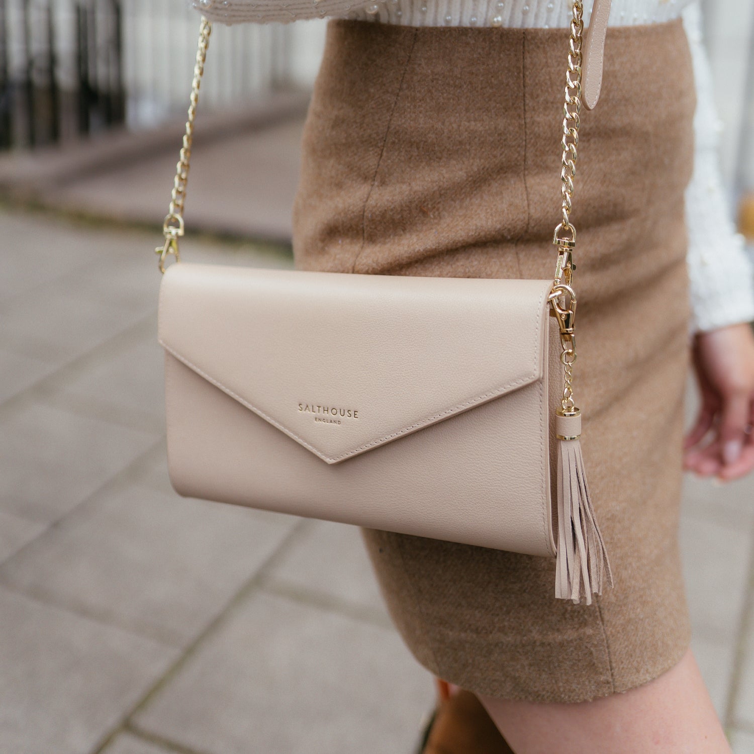 Julieta Clutch Bag - Nude | Hound & Hare